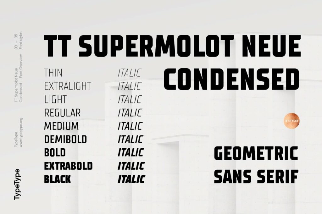TT Supermolot Neue Condensed – MasterBundles