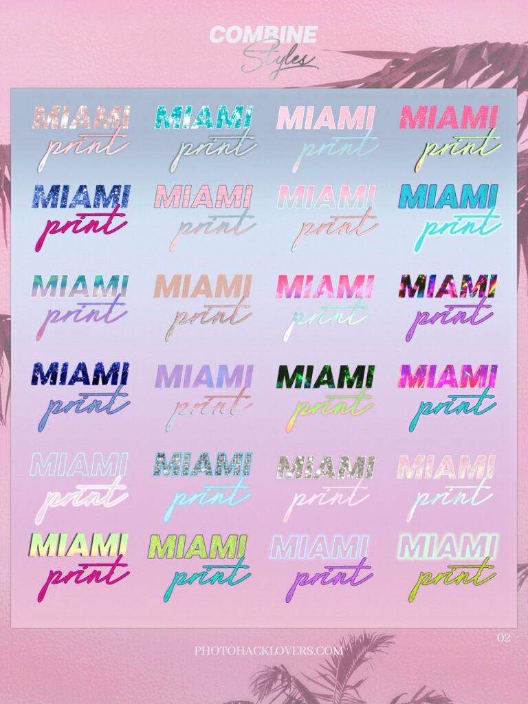 Miami Print Aesthetic PS Styles – MasterBundles