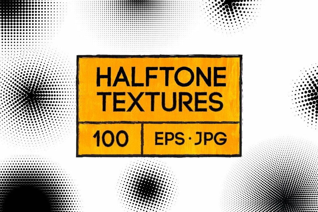 100 Vector Halftone Textures – MasterBundles