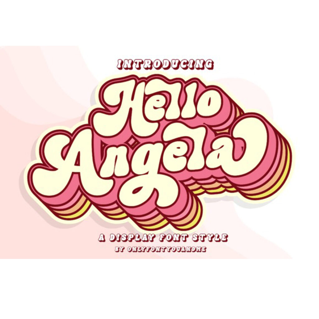 Hello Angela Font - MasterBundles