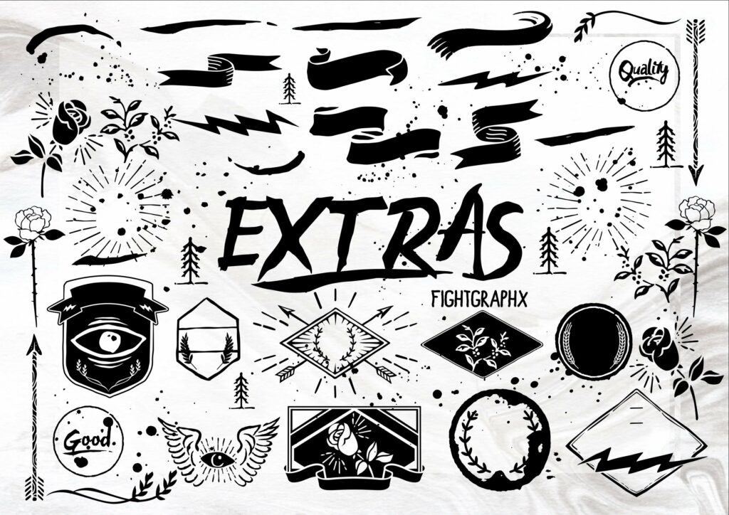 Raws Untitled font duo + extras – MasterBundles