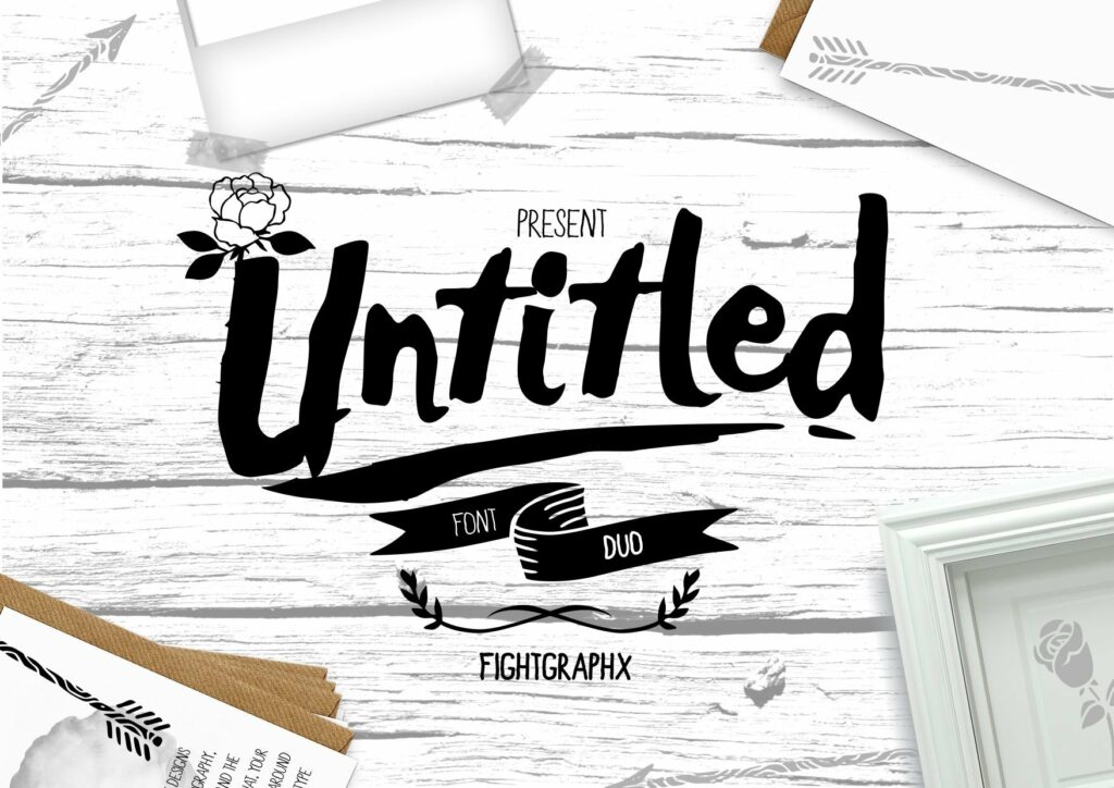 Raws Untitled font duo + extras – MasterBundles