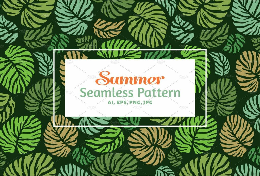 Tropical Summer Seamless Pattern – MasterBundles