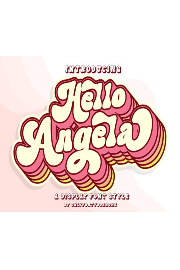 Hello Angela Font - MasterBundles