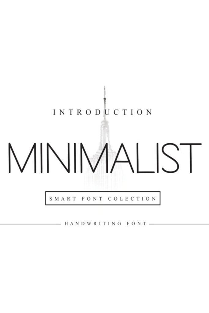 Minimalist Font - MasterBundles