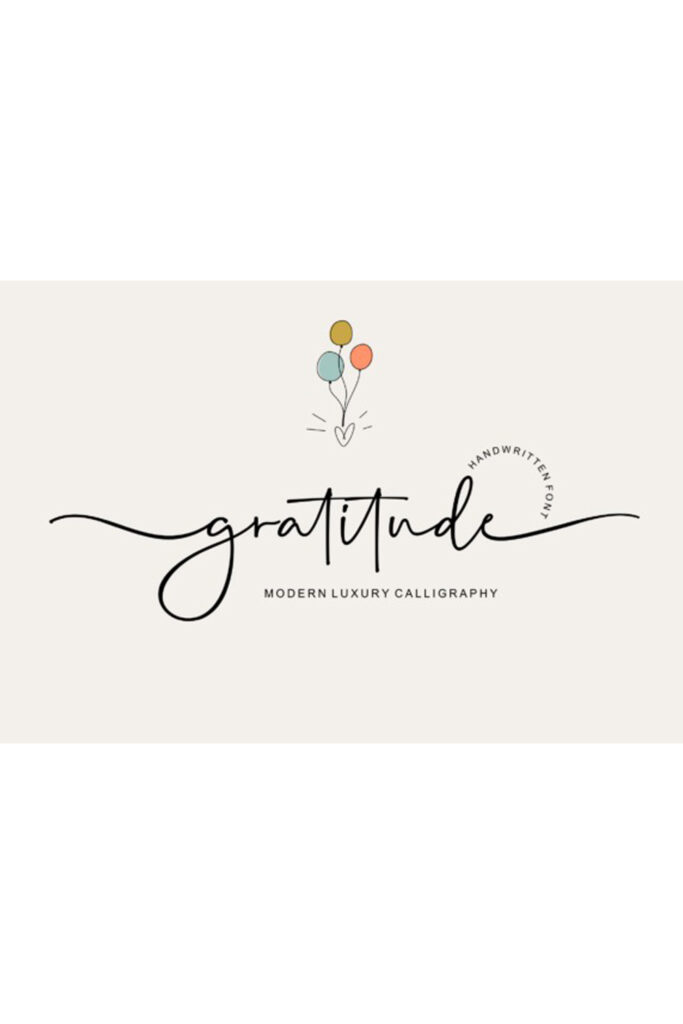 Gratitude Font - MasterBundles