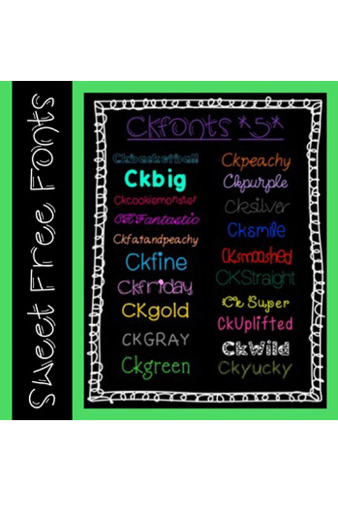 CKFonts {Set 5} 20 Fonts for Teacher - MasterBundles