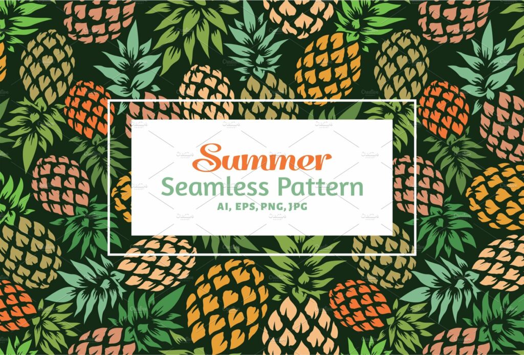 Tropical Summer Seamless Pattern – MasterBundles