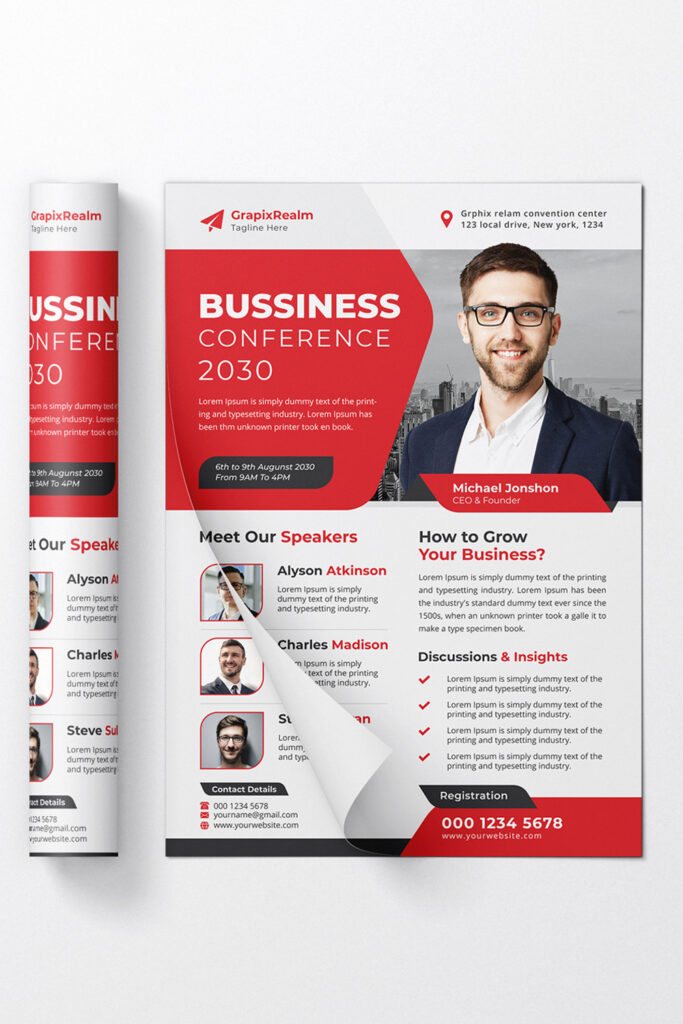 CONFERENCE FLYER DESIGN BUNDLE - MasterBundles