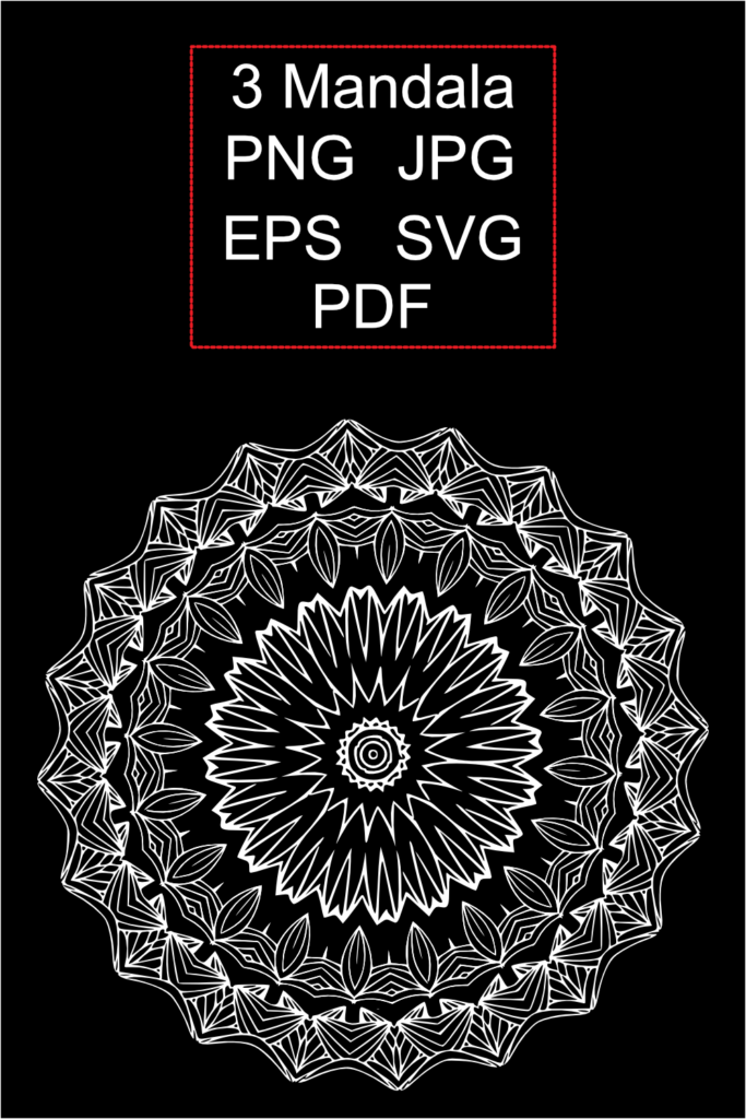 3 Mandala Coloring Pages - MasterBundles