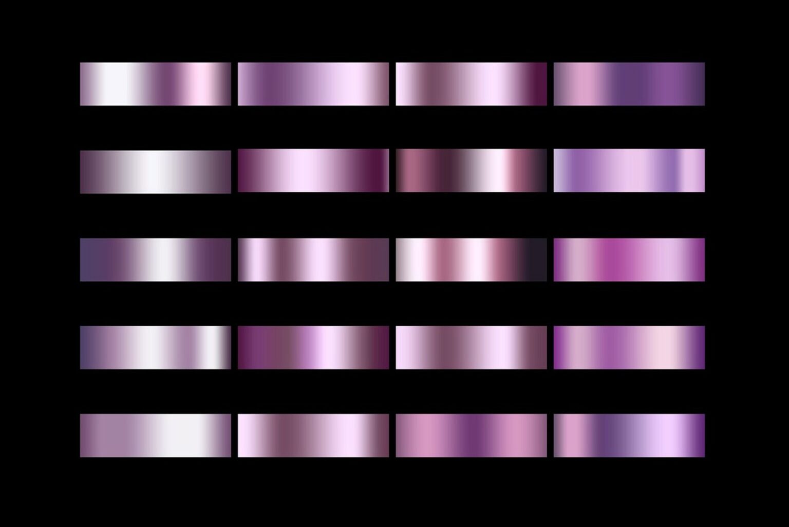 Photoshop Metallic Purple Gradients – MasterBundles
