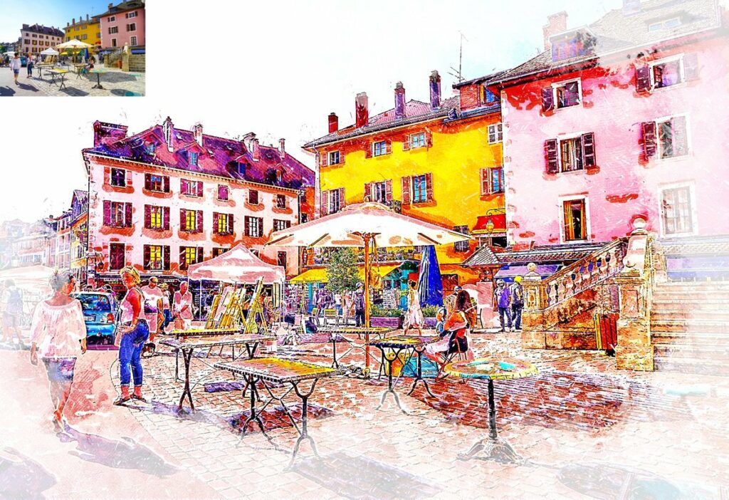 Aquarelleum Urban Sketcher Action – MasterBundles