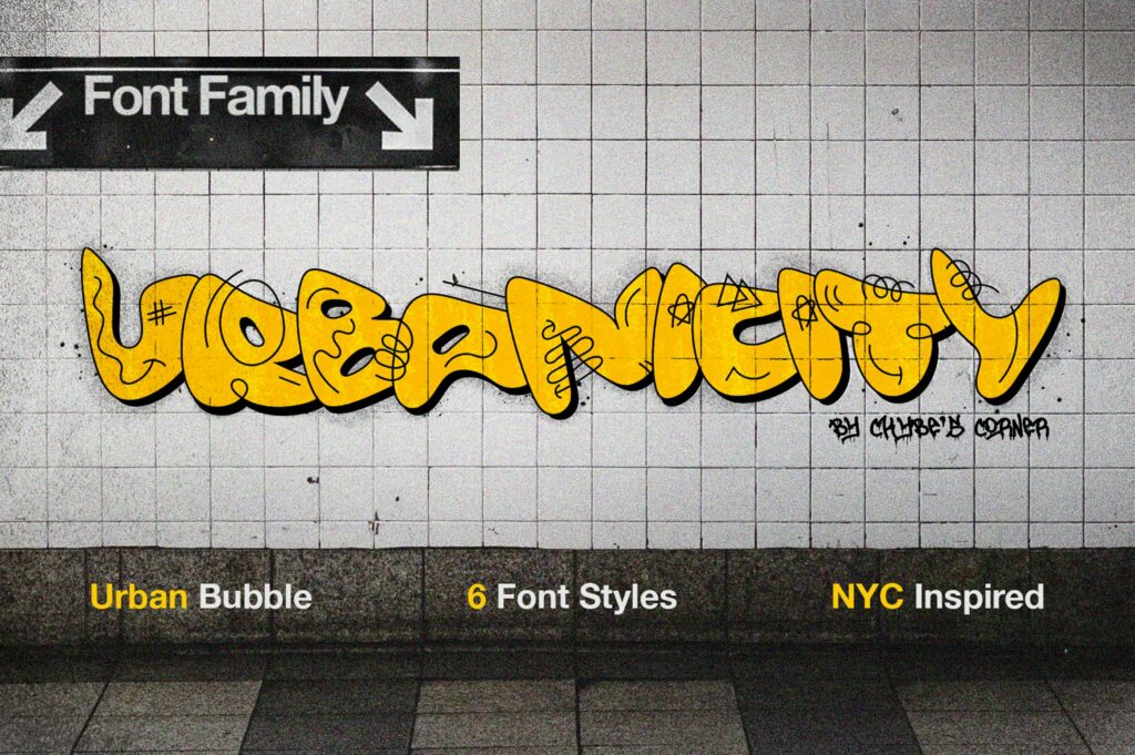 Urbanicity | NY Inspired Bubble Font – MasterBundles