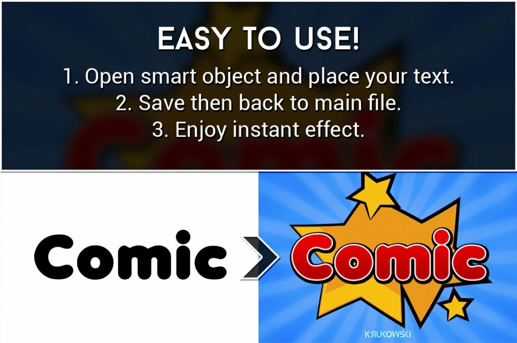 Comic Text Effects – MasterBundles