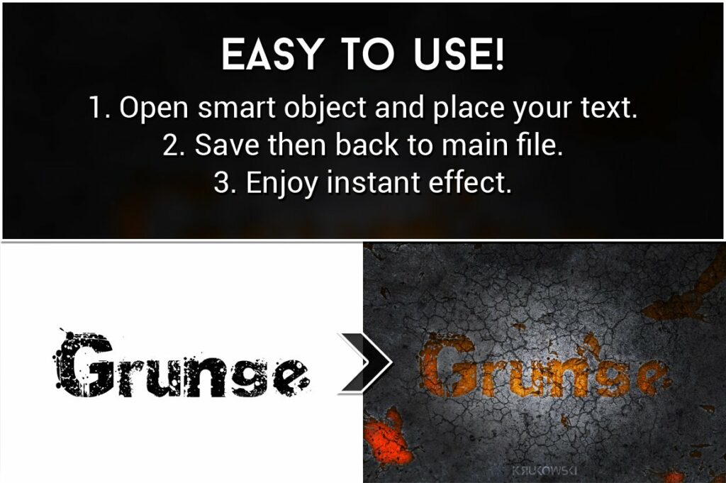 Grunge Text Effects – MasterBundles