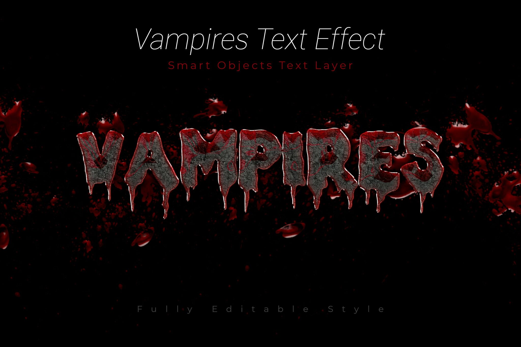 Vampires Psd Text Style Effect – MasterBundles