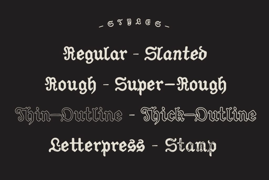 Vanity - Fraktur Blackletter – MasterBundles