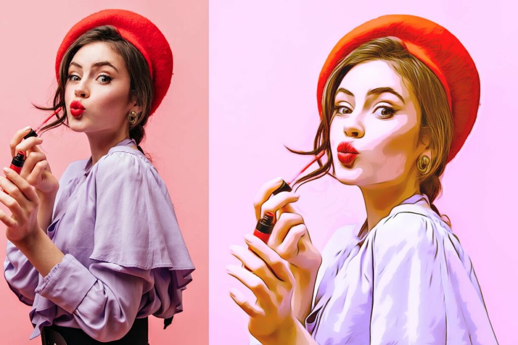 Vector Cartoon Maker Action – MasterBundles