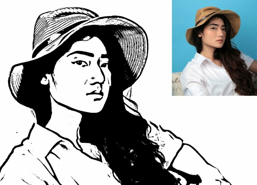 Vector Tracing Photoshop Action – MasterBundles