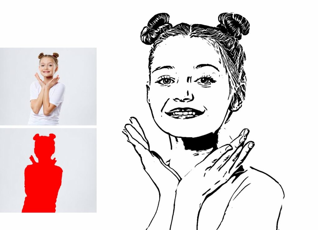 Vector Tracing Photoshop Action – MasterBundles