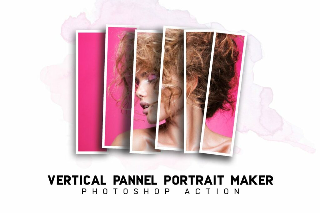 Vertical Panels Collage PS Action – MasterBundles