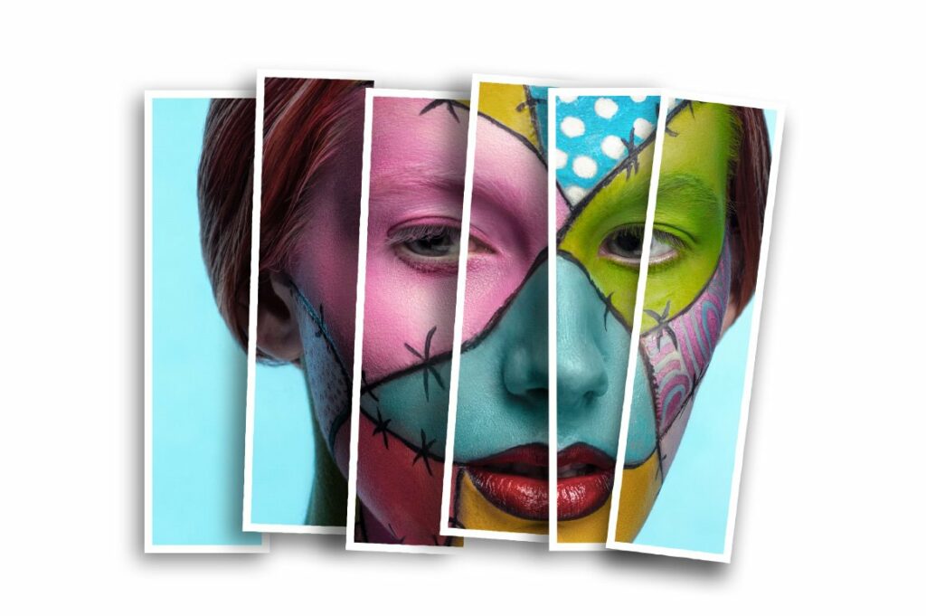 Vertical Panels Collage PS Action – MasterBundles