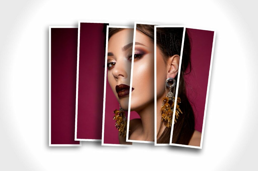 Vertical Panels Collage PS Action – MasterBundles