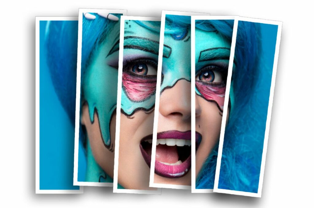 Vertical Panels Collage PS Action – MasterBundles