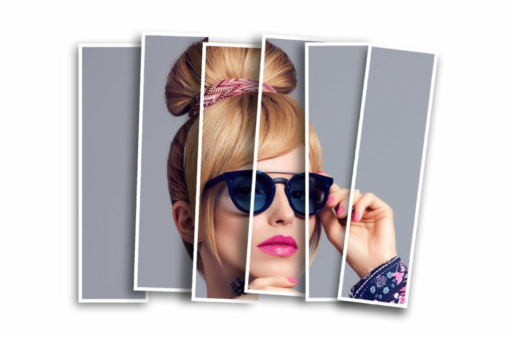 Vertical Panels Collage PS Action – MasterBundles