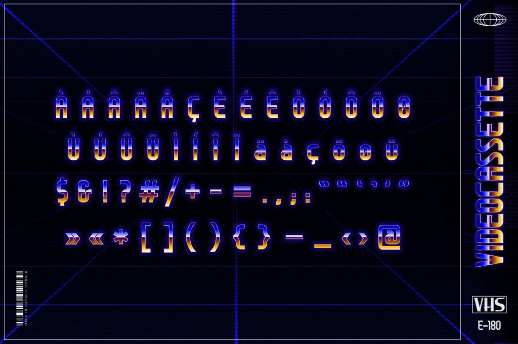 Videocassette - Retro Wave Font – MasterBundles