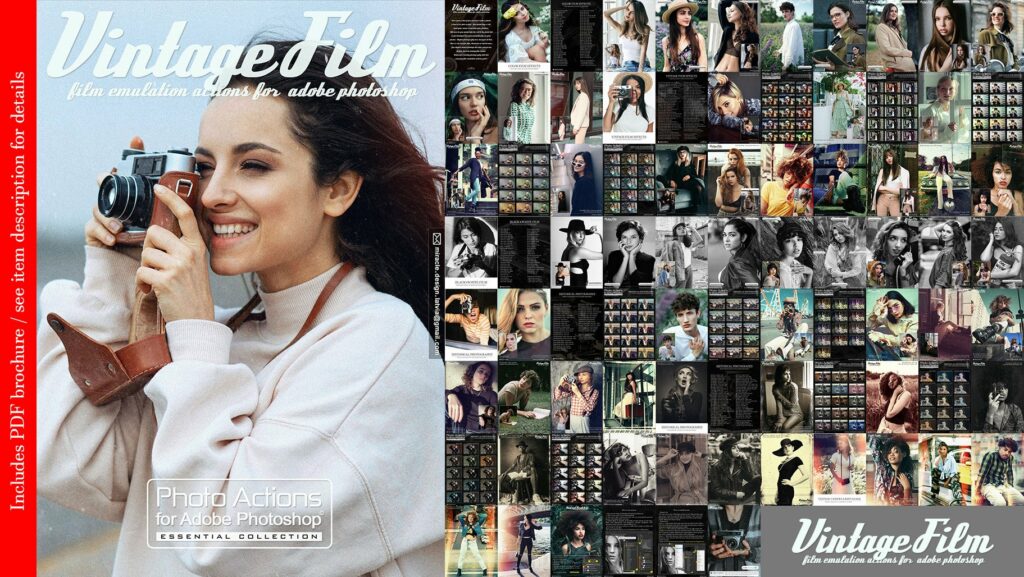 Actions for Photoshop / Vintage Film – MasterBundles