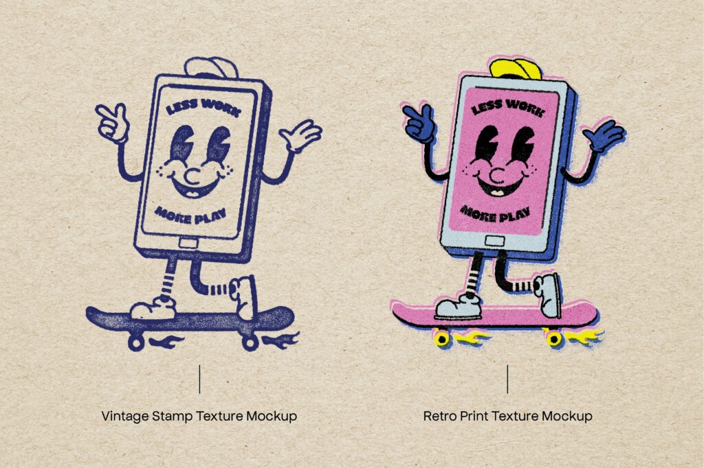 Vintage Stamp and Retro Print Combo – MasterBundles