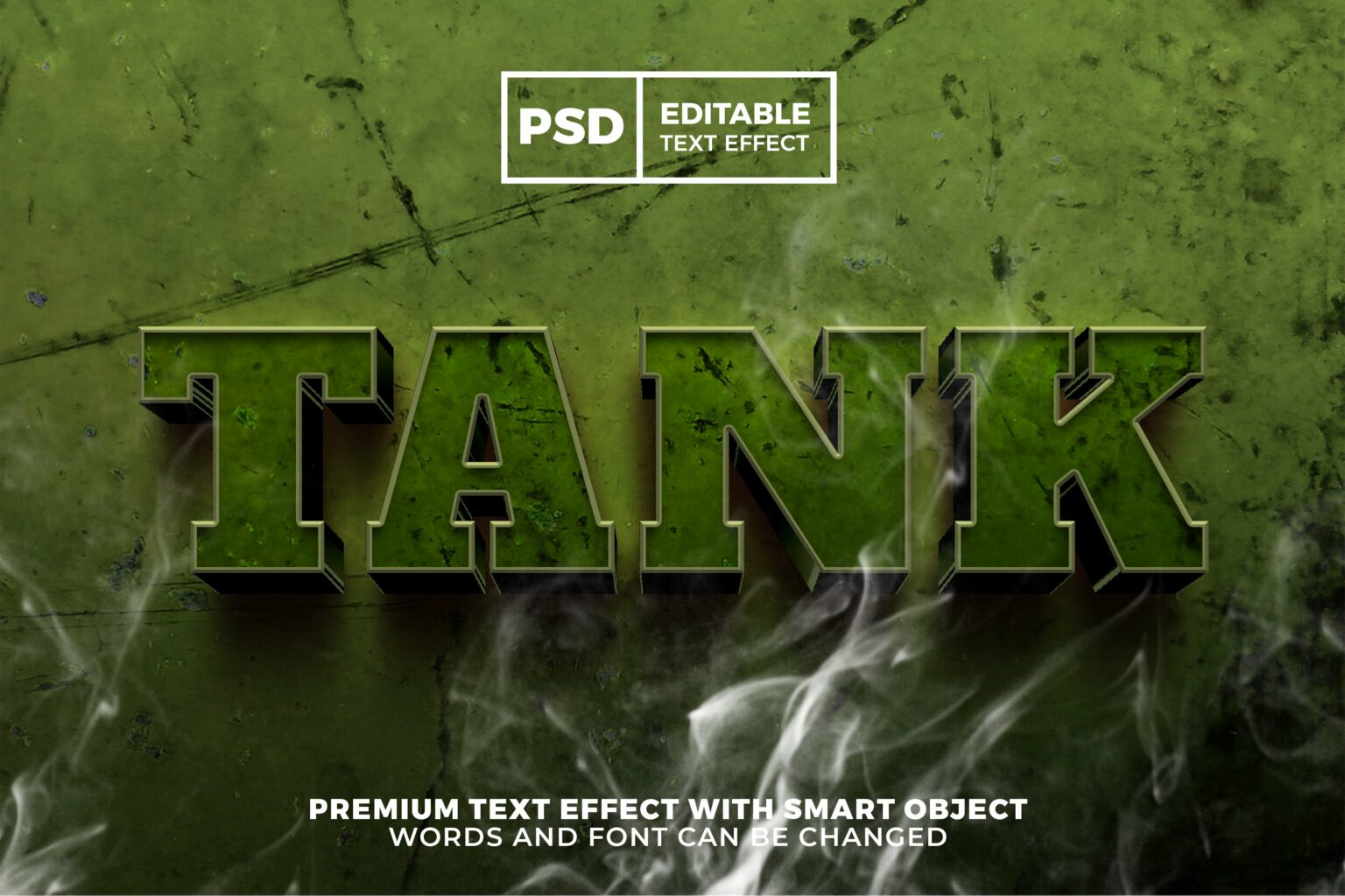Rusty Metal Tank 3D Text Effect – MasterBundles