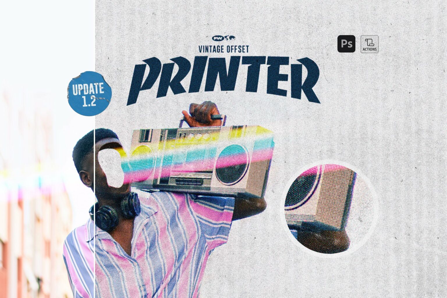 Vintage Offset Printer – MasterBundles