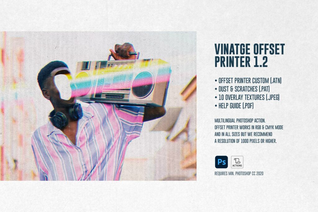 Vintage Offset Printer – MasterBundles