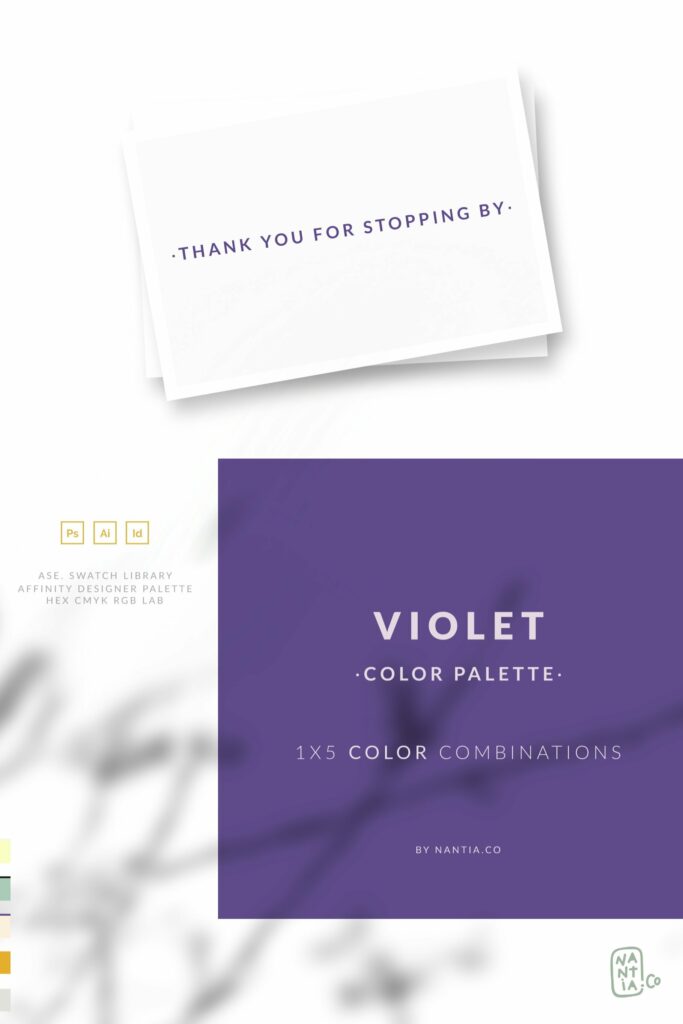 Color Palette Swatches Violet – MasterBundles