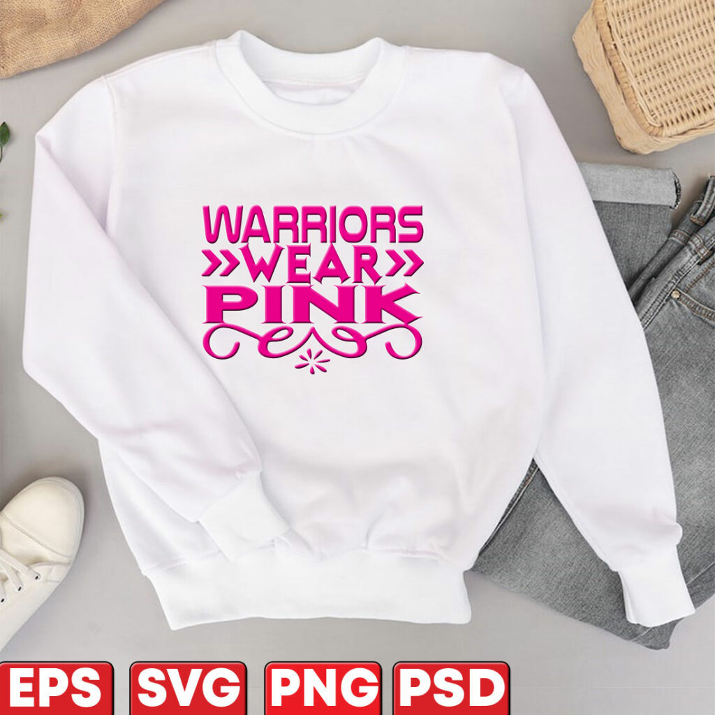 Warriors-Wear-pink - MasterBundles