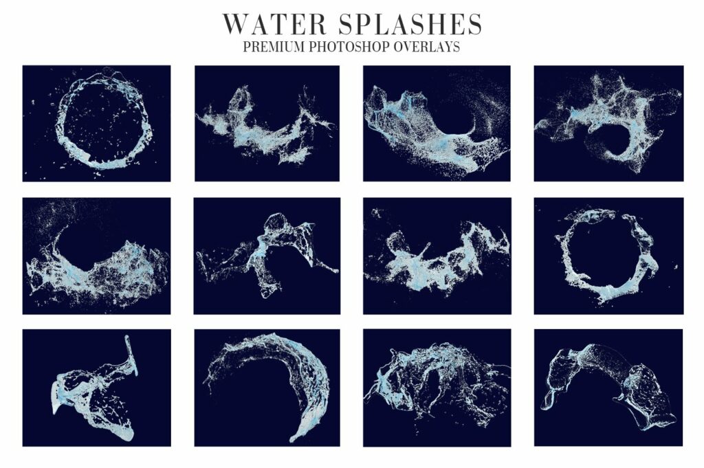 Water Splash Overlays Photoshop – MasterBundles