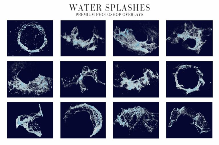 Water Splash Overlays Photoshop – MasterBundles