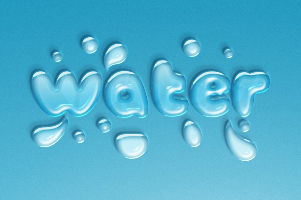 Water Text Effect – MasterBundles