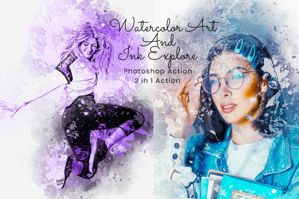 Ink Explore Photoshop Action – MasterBundles