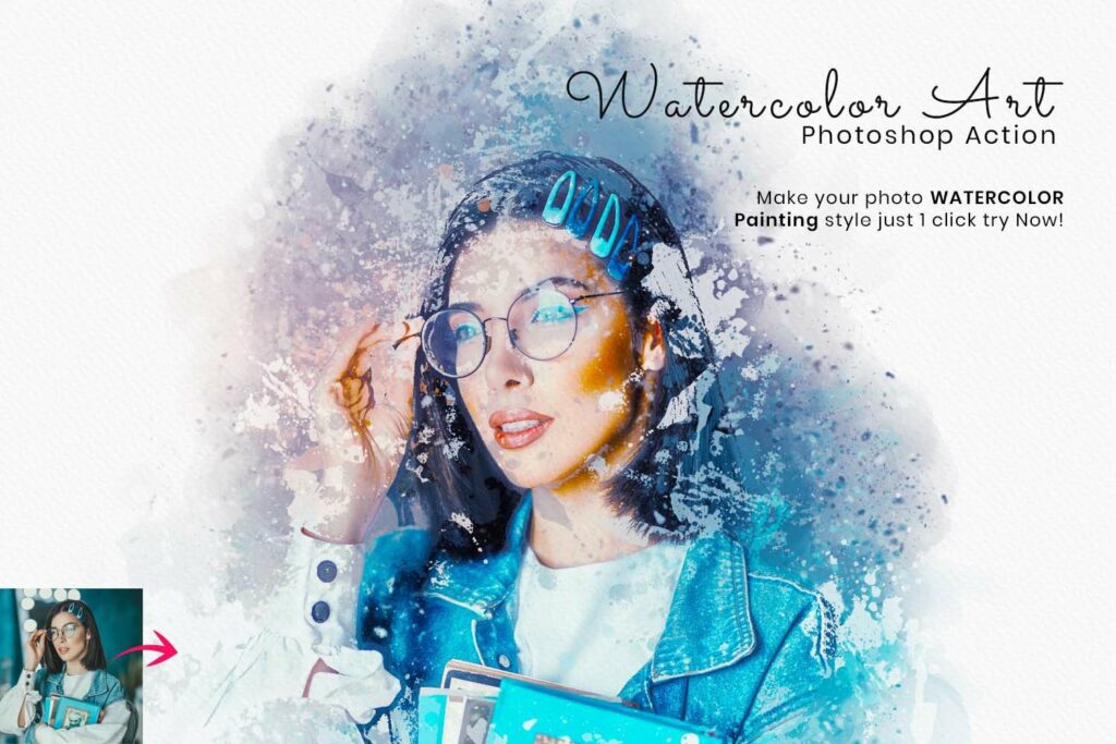 Ink Explore Photoshop Action – MasterBundles