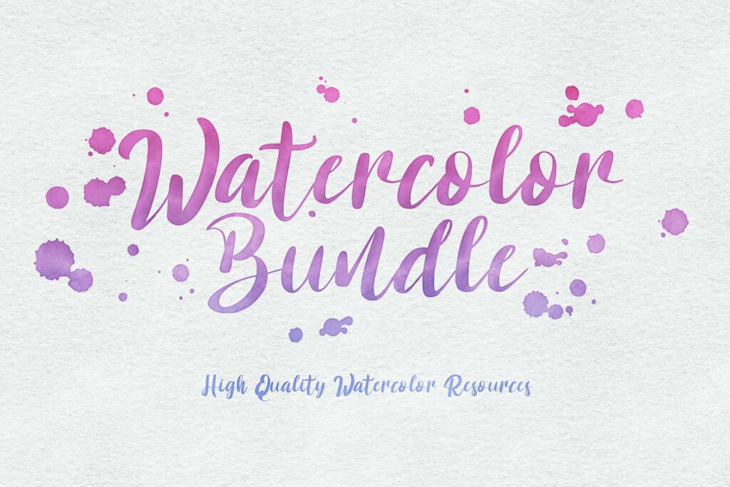 Huge Watercolor Bundle – MasterBundles