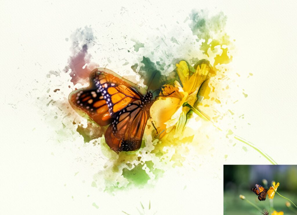 Watercolor Ink Art Action – MasterBundles