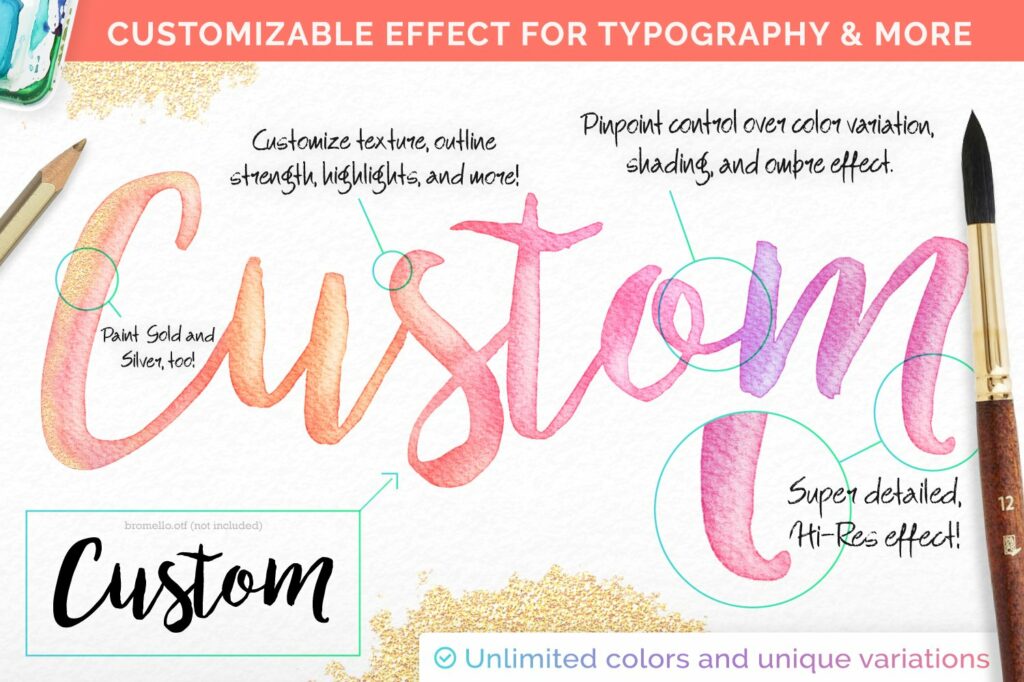 Watercolor Lettering Studio Pro – MasterBundles