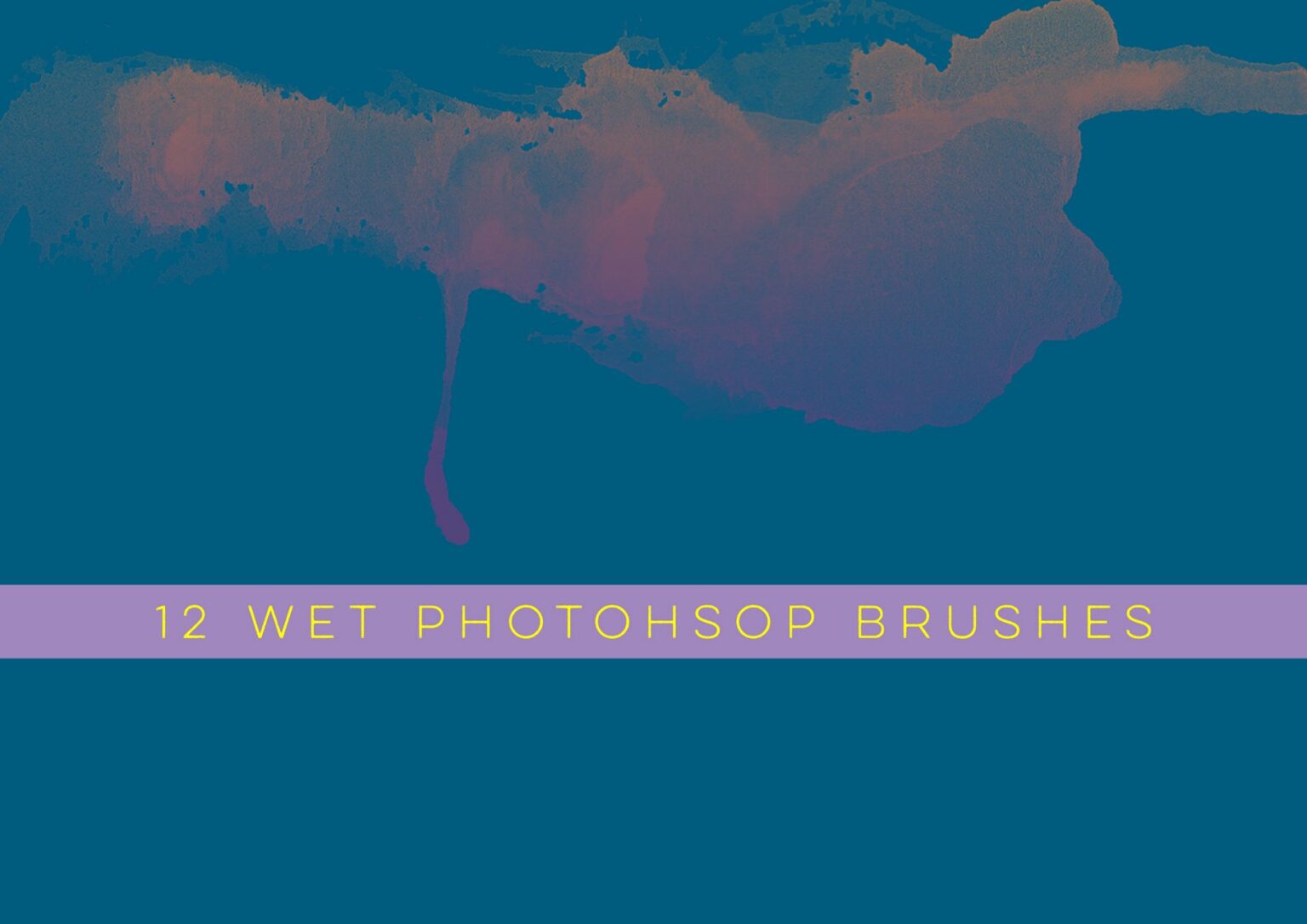 12 Wet Photoshop Brushes – MasterBundles