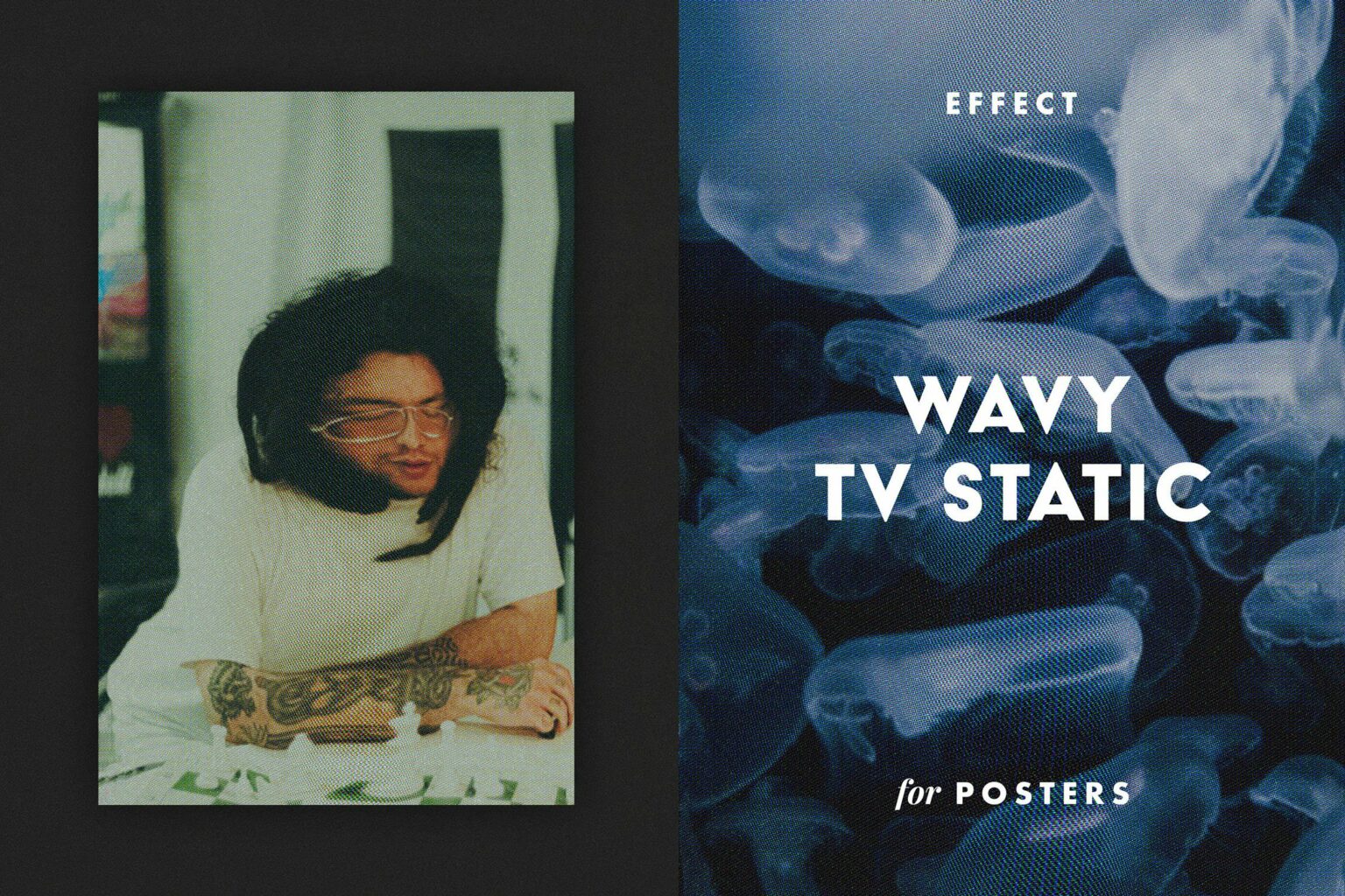 Wavy TV Static: Poster Effect – MasterBundles