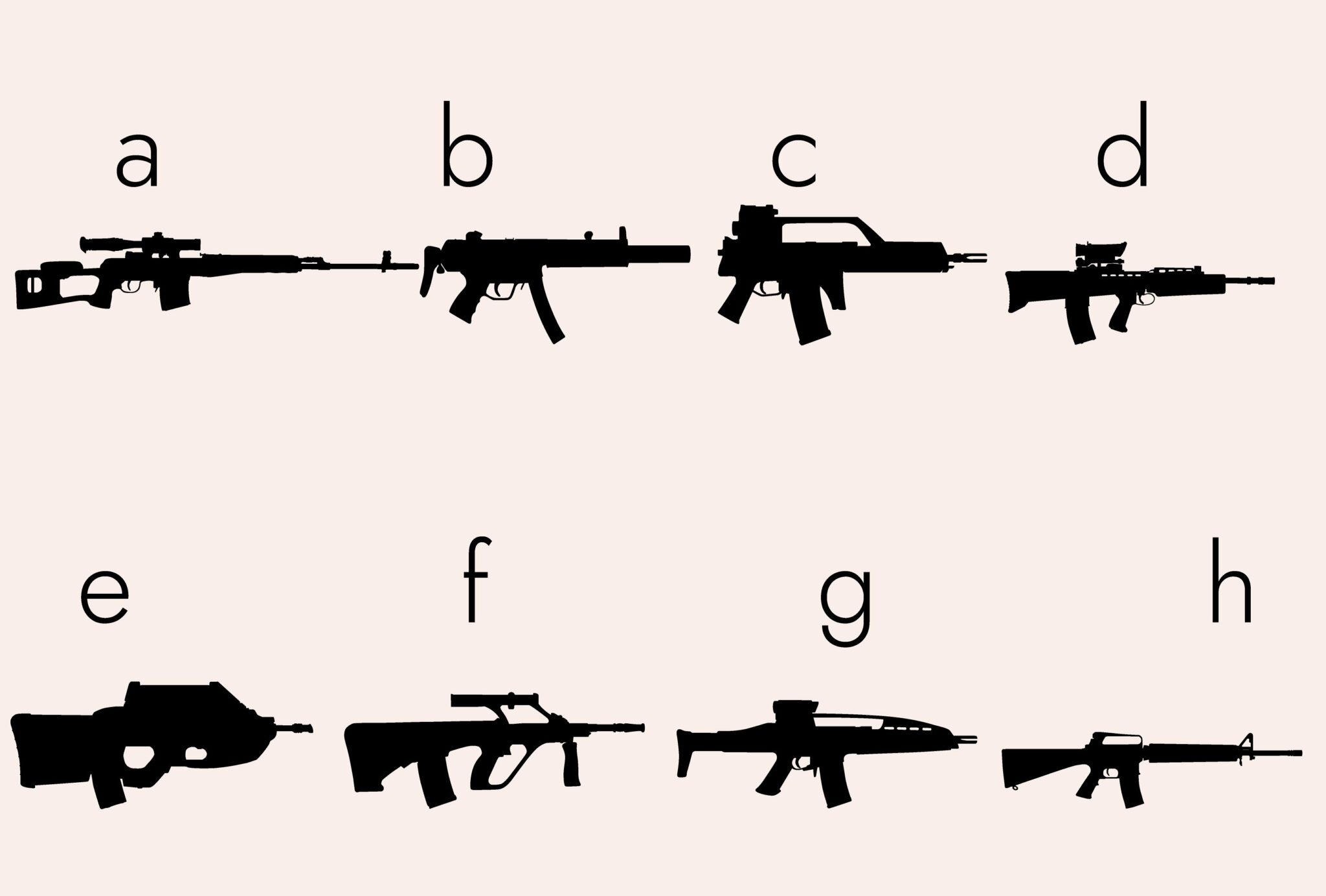 Weapons Silhouettes Dingbats Font – MasterBundles
