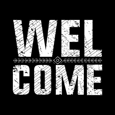 Welcome Grunge t-shirt design - MasterBundles