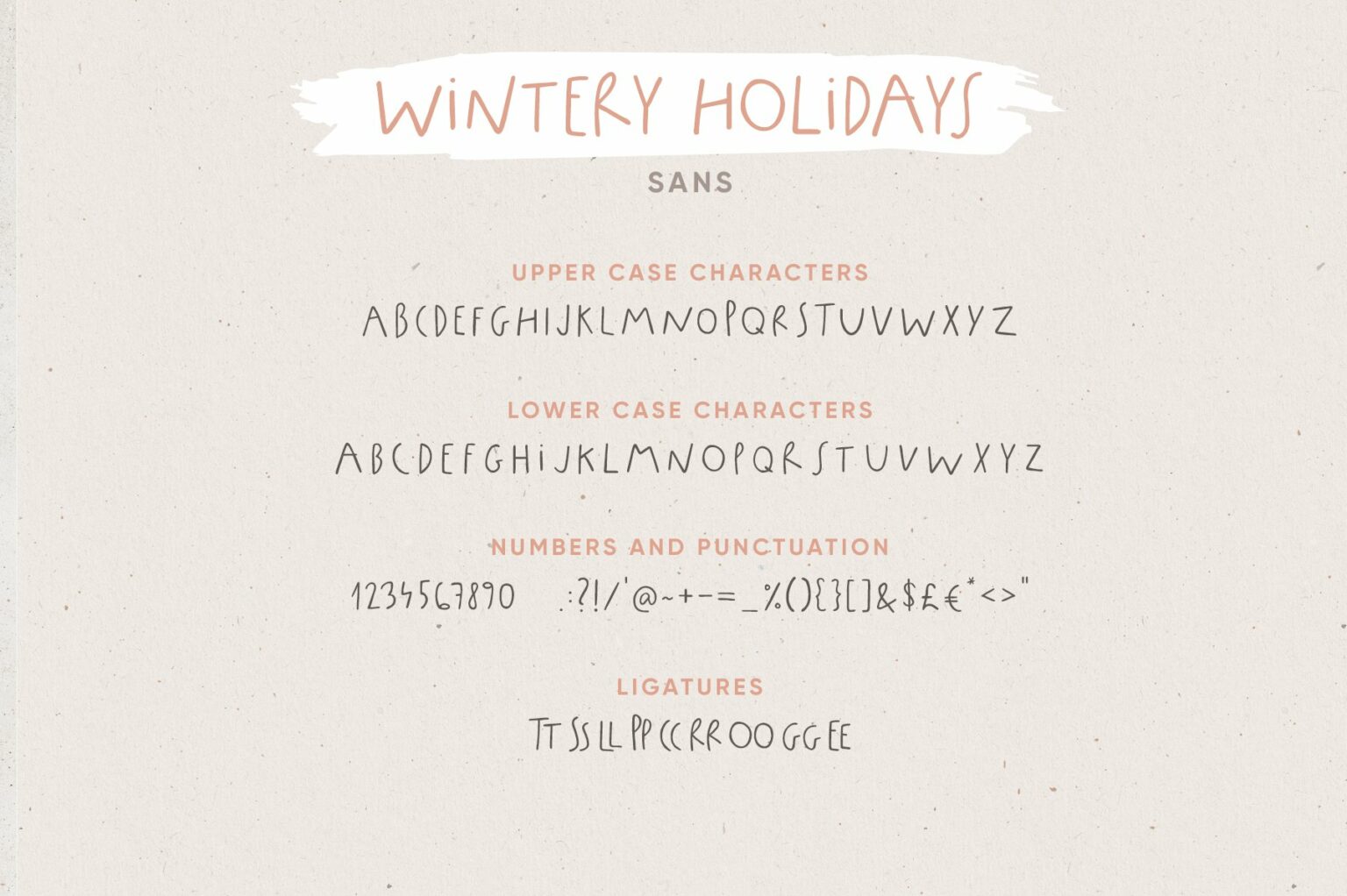 Wintery Holidays font duo, logos – MasterBundles